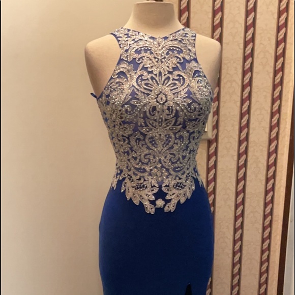 Dresses | Royal Blue And White Formal | Poshmark